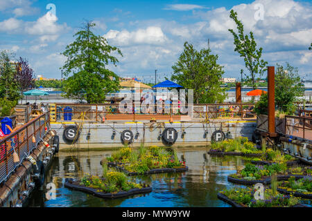 Spruce Street Harbor Park, in Penns Landing, Philadelphia, Pennsylvania ...