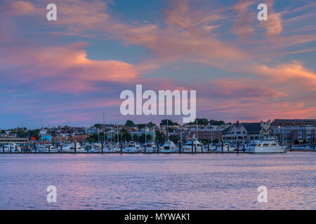 Sunset over the Inner Harbor from Harbor Point, in Baltimore, Maryland ...