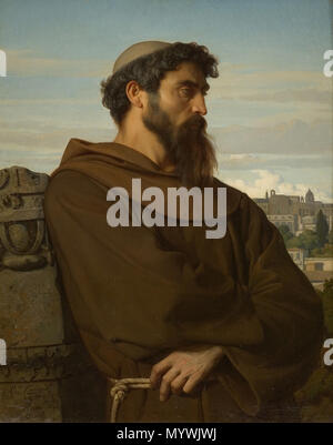 Alexandre Cabanel - The Roman Monk Stock Photo - Alamy