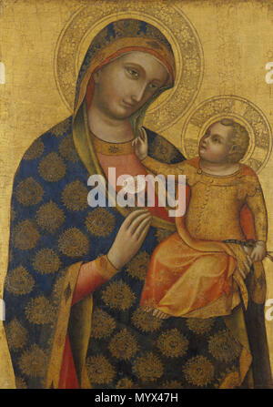 Madonna and Christ Child circa 1370 by Lorenzo Veneziano Stock Photo ...