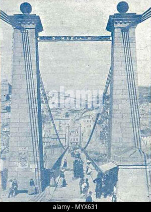 The Ponte Pênsil do Porto is a 19th-century suspension bridge in Porto ...