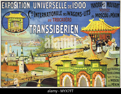 PARIS EXPOSITION UNIVERSELLE 1900 poster Stock Photo - Alamy