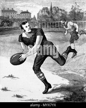 ENGLISH FOOTBALL MATCH about 1880 Stock Photo - Alamy
