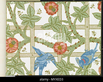 William Morris, wallpaper pattern, Trellis design, 1862, Arts and ...