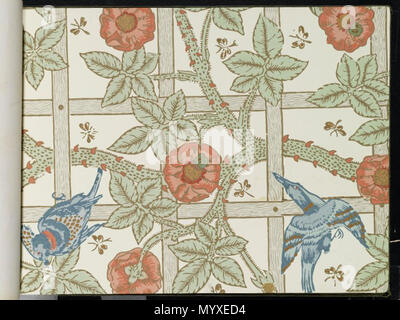 William Morris, wallpaper pattern, Trellis design, 1862, Arts and ...