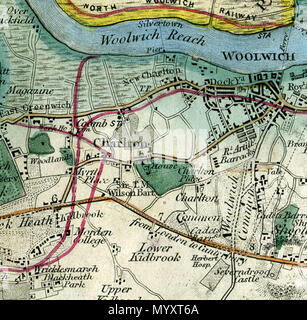 Map Of London - Boroughs Stock Photo - Alamy