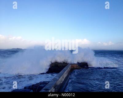 Portrush, Northern Ireland, UK. 10th Dec, 2014. Massive waves pound the ...