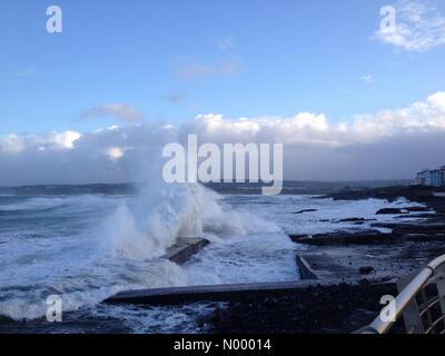 Portrush, Northern Ireland, UK. 10th Dec, 2014. Massive waves pound the ...