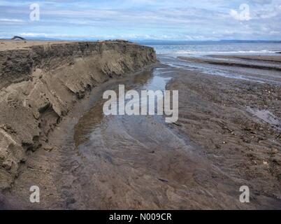Coastal damage in Guanacaste Costa Rica following hurricane category 2 ...