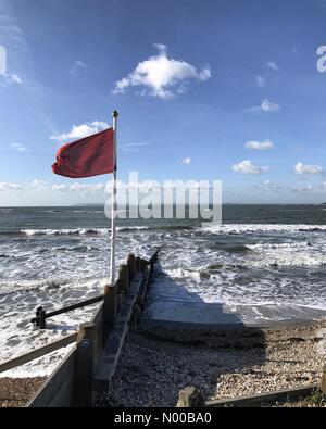 West Wittering, Chichester, UK. 24th Feb, 2017. UK Weather: Stormy at ...