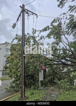 Darwin, Australia. 17th March, 2018. Damage done in Darwin the capital ...