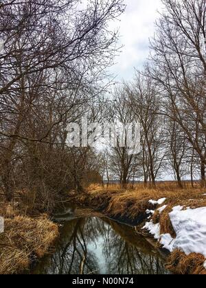 Waukesha, USA. 9th Apr, 2018. Dreary spring weather, Waukesha, WI USA ...