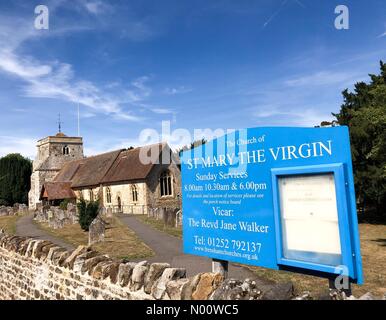 The Street, Frensham. 04th August 2018. Charlie Van Straubenzee and ...