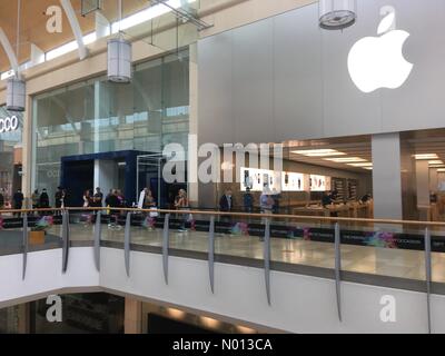 Apple Store, St David's Shopping Centre, Cardiff, UK. April 13th 2018 ...