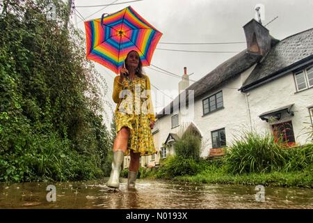 Exeter, Devon, UK. 17th Sep 2023. UK Weather: flooding during heavy ...
