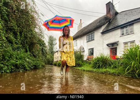 Exeter, Devon, UK. 17th Sep 2023. UK Weather: flooding during heavy ...