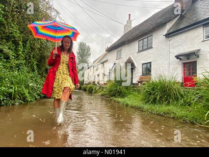 Exeter, Devon, UK. 17th Sep 2023. UK Weather: flooding during heavy ...