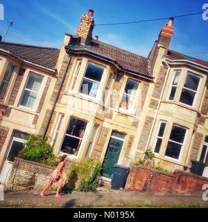 Vale Street Totterdown Bristol England UK One of the steepest streets ...
