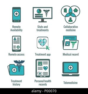 Medical Records Icon - Caduceus and personal health record imagery ...