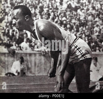 Jesse Owens, Berlin 1936 Olympics Stock Photo - Alamy