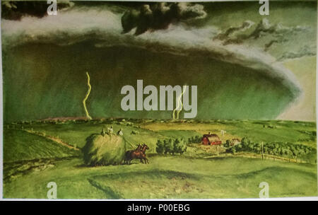 The Line Storm 1935 by John Steuart Curry, born Dunavant, KS 1897-died ...