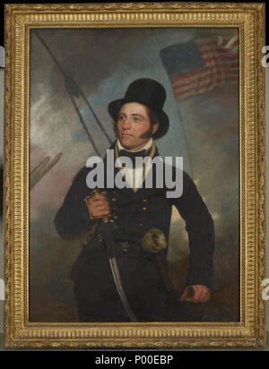 This 1815 portrait by John Wesley Jarvis depicts Captain Samuel C. Reid ...
