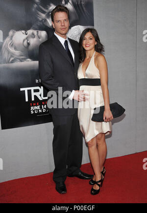 Jim Parrack and wife - True Blood - season 2 premiere at the Paramount ...