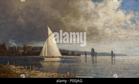 Paul Gehrmann Gewittriger Sommertag am Wannsee Stock Photo - Alamy