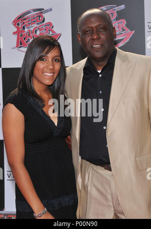Richard Roundtree and Daughter 'Speed Racer' premiere held at the Nokia ...