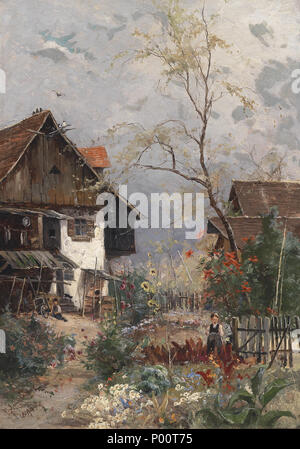 'Sommertag im blühenden Bauerngarten' by Vitus Staudacher captures a ...