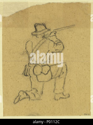 A kneeling rifleman Stock Photo - Alamy