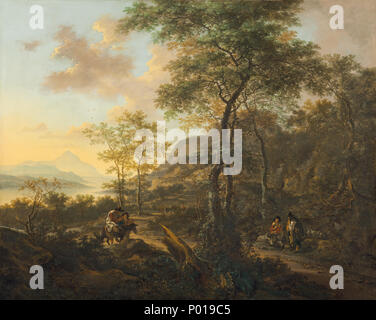 Jan Both An Italianate Evening Landscape c. 1650 Stock Photo - Alamy