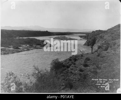 Power Diversion Dam, Salt River Stock Photo - Alamy