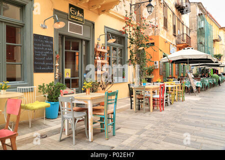 Greek coffee bar, "Es Aei", Enoteca and Tapas Bar, colourful Nafplio ...