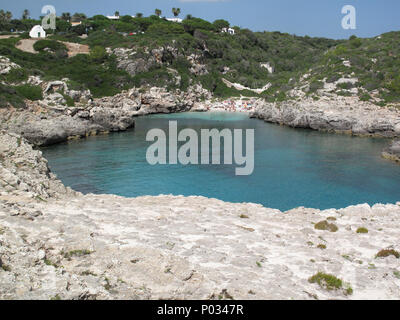 Menorca, Cala de Binidali bay Stock Photo - Alamy