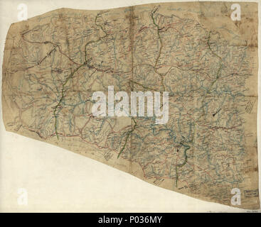 Map of Louisa County, Virginia Stock Photo - Alamy