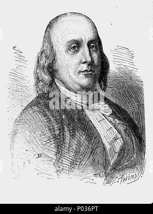Benjamin Franklin (1706-1790). American scientist, inventor and politician. In 1776 he wrote ...