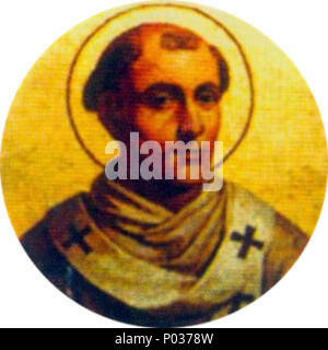 POPE LEO IV, 9th CENTURY. /nRoman pope. Engraving from Platina's Lives ...