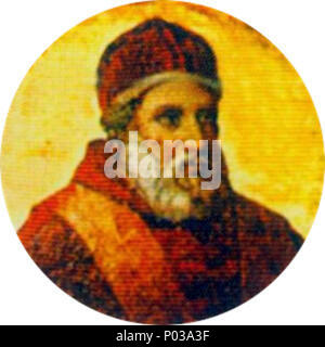 Portrait of Pope Benedict XII in Ceremonial Dress. Detail from Triptych ...
