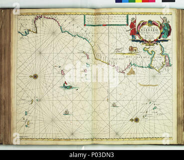 Map of the bay and island of Arguin Stock Photo - Alamy