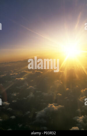 1992 HISTORICAL SUN OVER CLOUDS RED SKY Stock Photo - Alamy