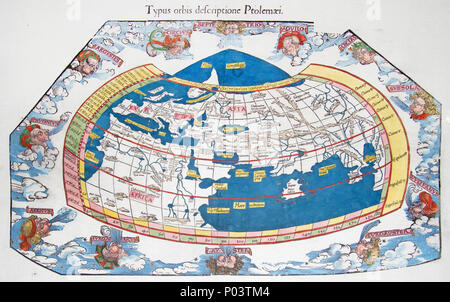 . English: A World Map as Written Down by Ptolemy (Typus Orbis ...