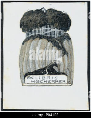 Ex Libris Scherrer Stock Photo - Alamy