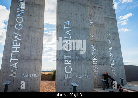 Workmen finishing the Cradock Four memorial for the murdered anti ...