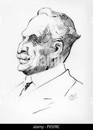 Harry Furniss (1854-1925) English artist and illustrator in 1897, aged ...