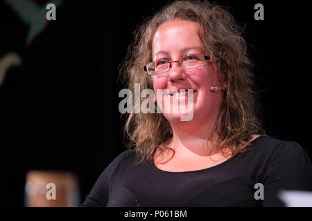 Ursula Martin, welsh woman writer and long distance walker, at the Hay ...