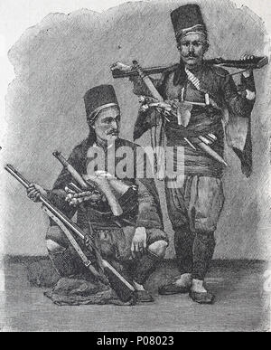 bashi-bazouk, irregular soldier of the Ottoman army, raised in times of ...