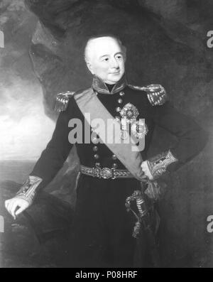 Portrait of Admiral Sir Peter Parker Showing Him Facing Slightly to the ...