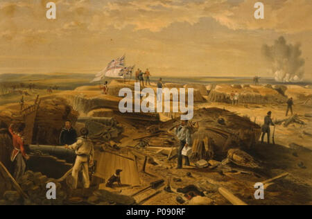 The interior of the Redan taken from its left face, looking towards the ...