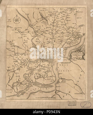 A map of Philadelphia and parts adjacent, 1777 by Scull Nicholas, Heap ...